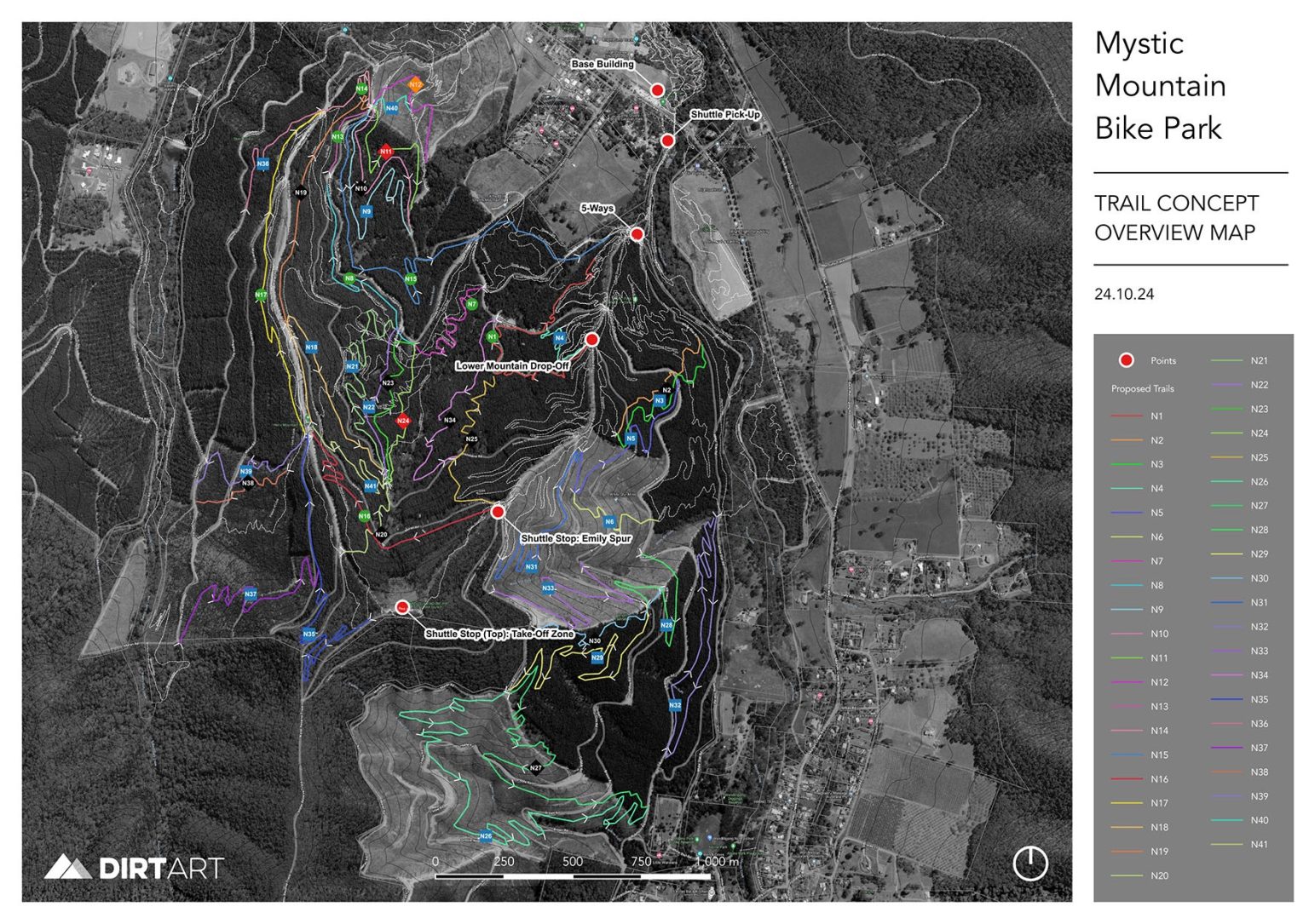 Mystic Bike Park Trail Master Plan 2024 | Mystic Bike Park
